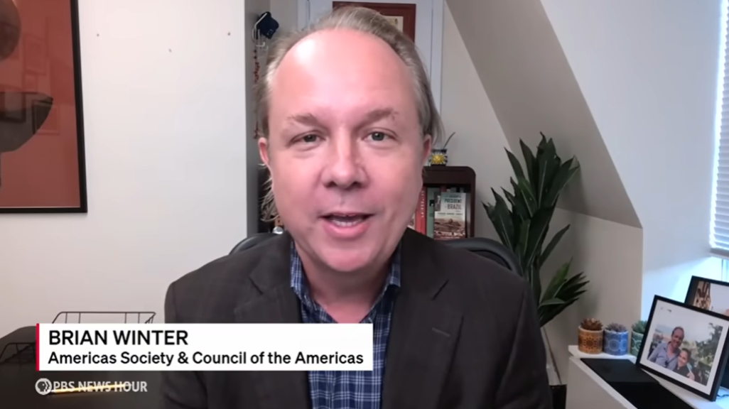 Brian Winter on PBS about Bolsonaro's Conviction and U.S.-Brazil Relations | AS/COA